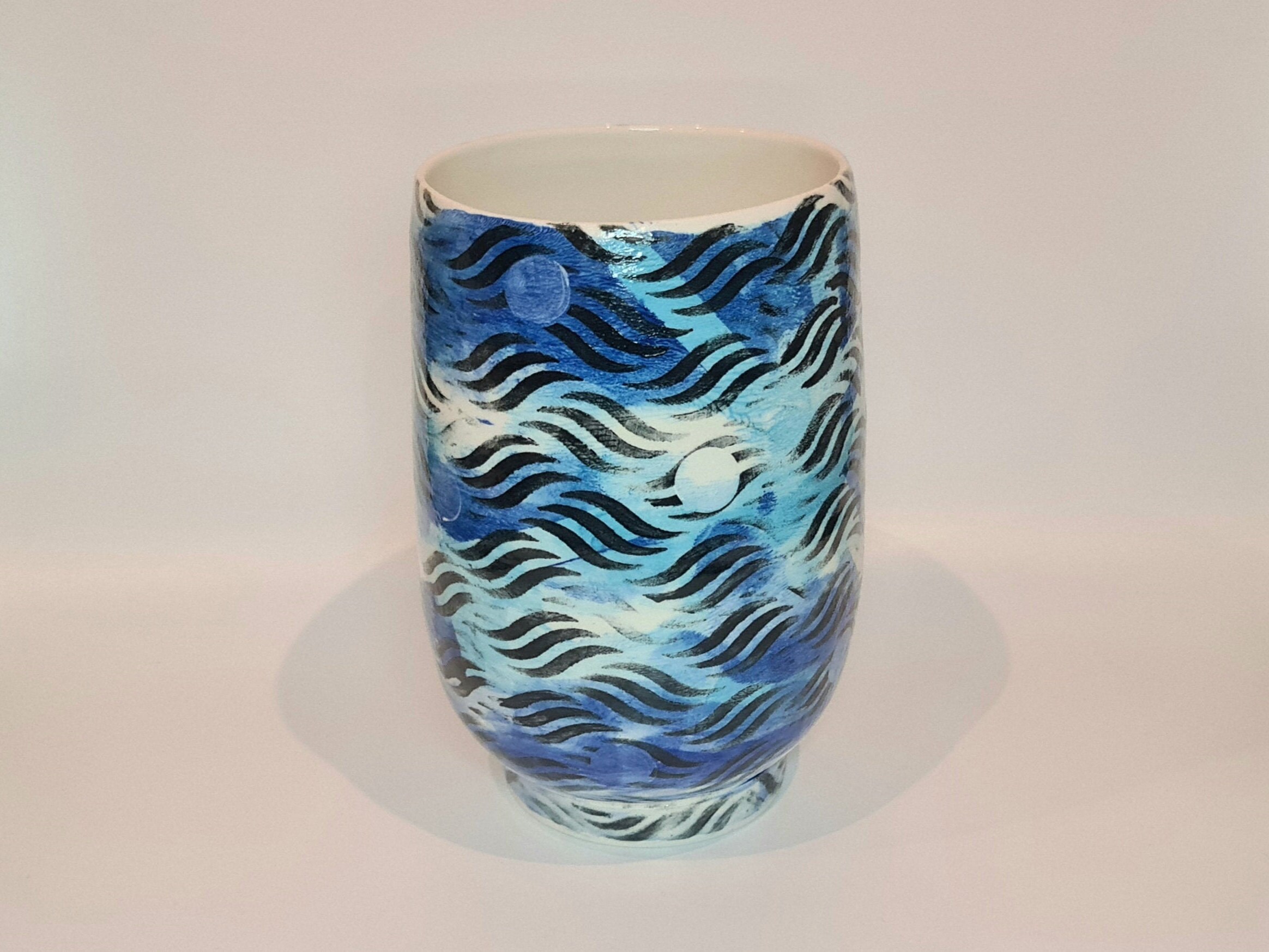 Blue Moon Vase, Porcelain Vase, Mother's Day Present, Birthday Present ...