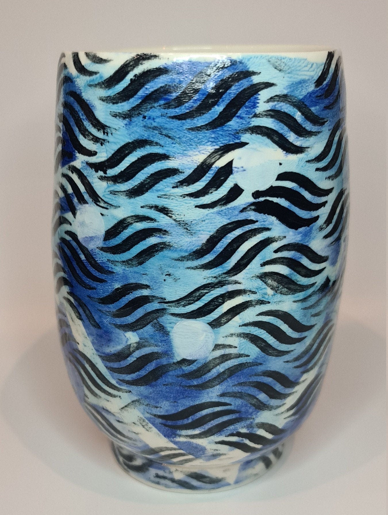 Blue Moon Vase, Porcelain Vase, Mother's Day Present, Birthday Present ...