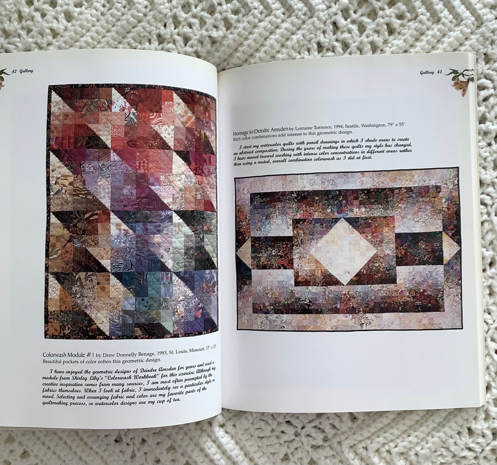 Watercolor Quilts that Patchwork Place Lot of 2 Vintage Quilting Books ...