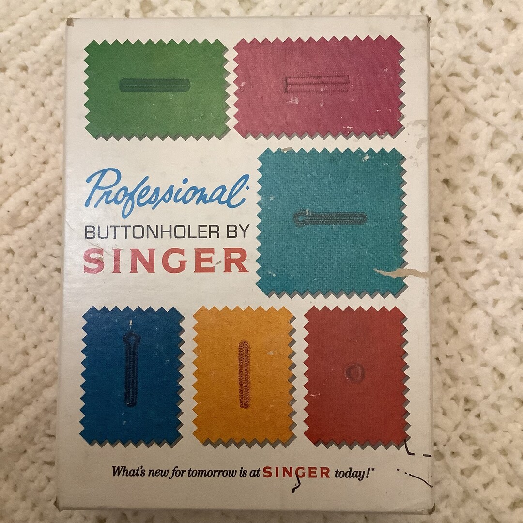 Professional Buttonholer by Singer V102878 Vintage Sewing Machine ...