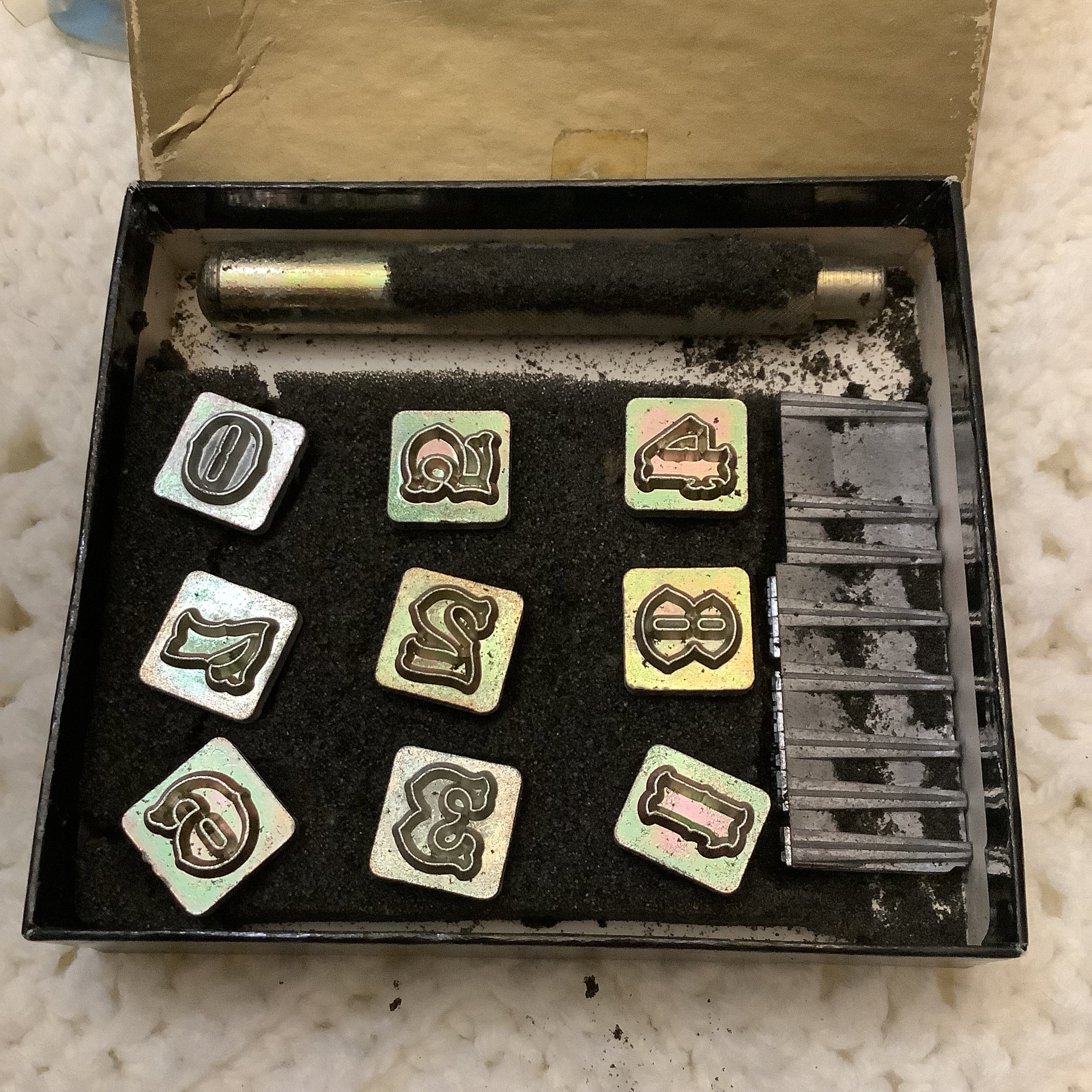 Craftool Co. Number Set 8136 1/2 Western Style Numbers Vintage Leather ...