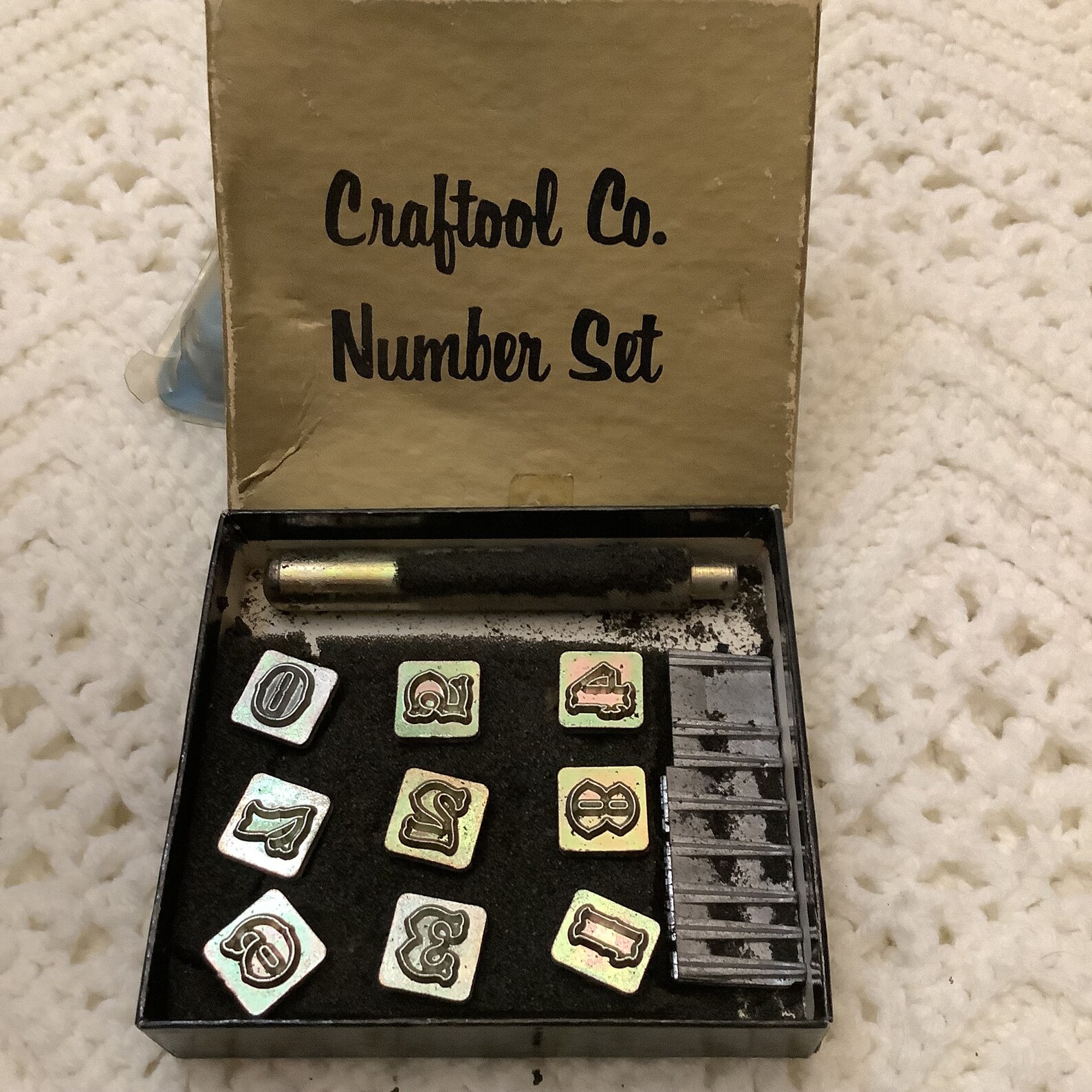 Craftool Co. Number Set 8136 1/2 Western Style Numbers Vintage Leather ...