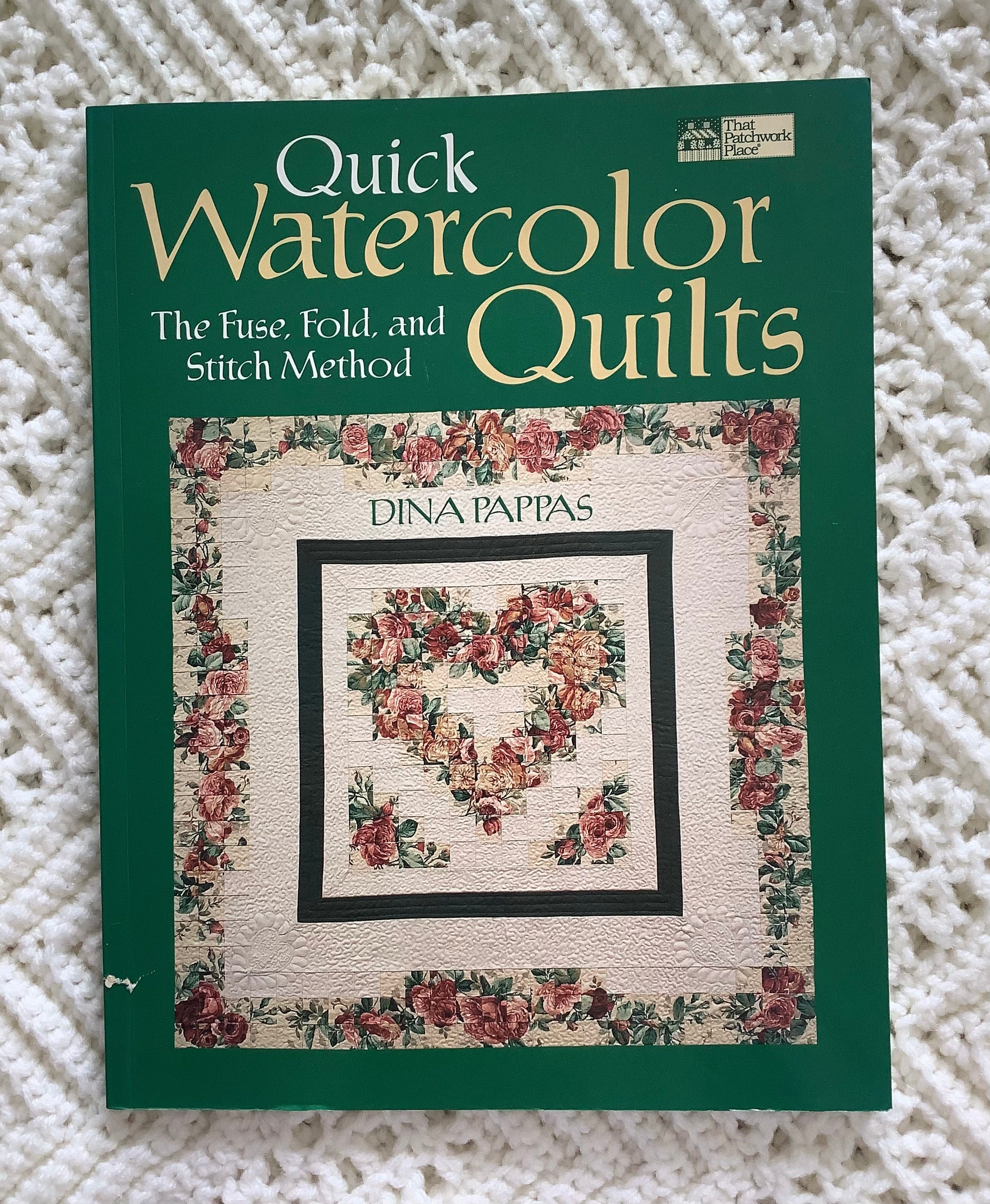 Watercolor Quilts that Patchwork Place Lot of 2 Vintage Quilting Books ...