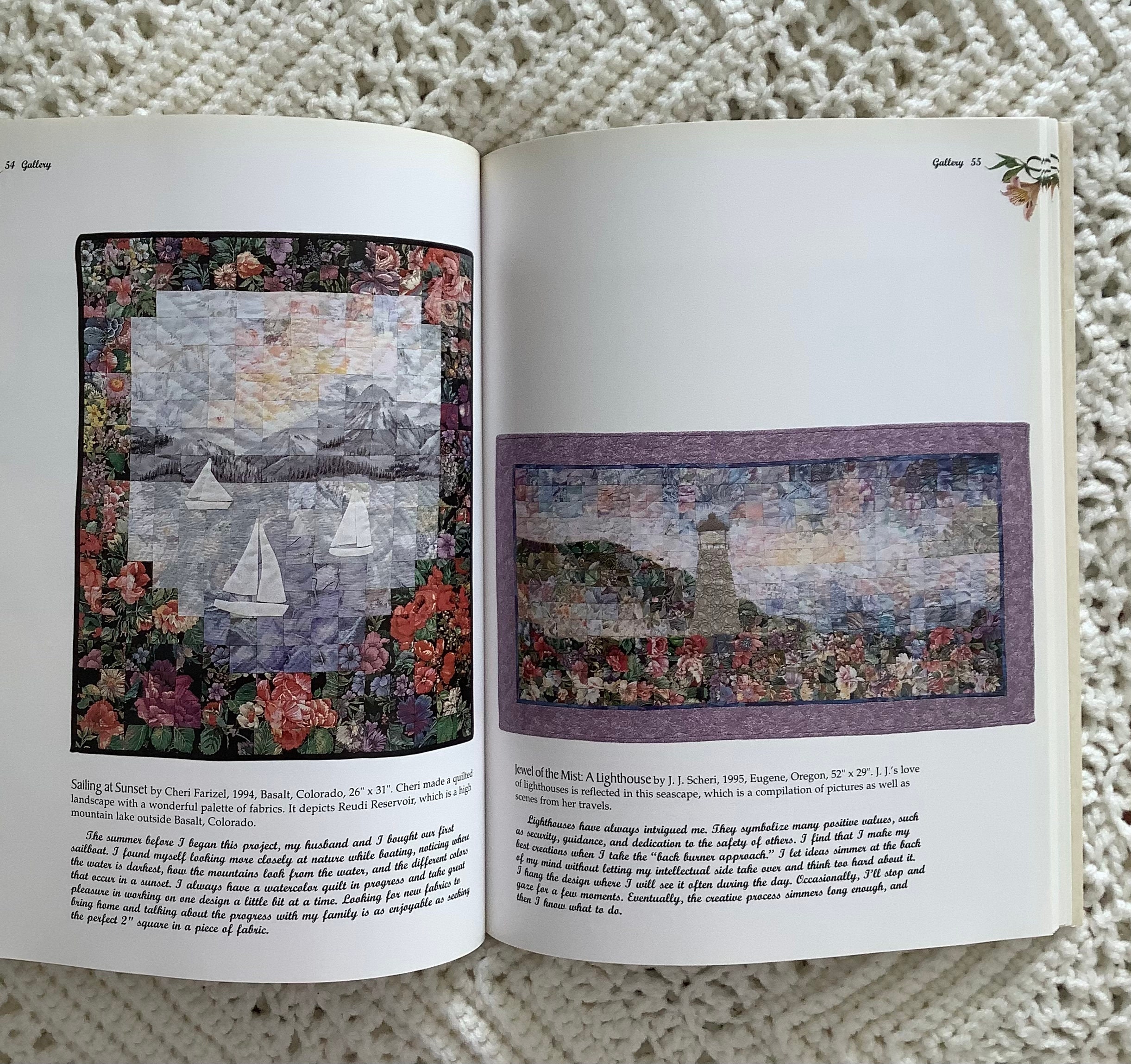 Watercolor Quilts that Patchwork Place Lot of 2 Vintage Quilting Books ...