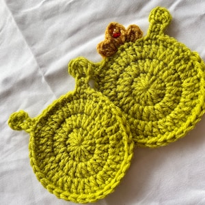 Crochet Shrek Coasters / Shrek Coasters / Shrek - Etsy