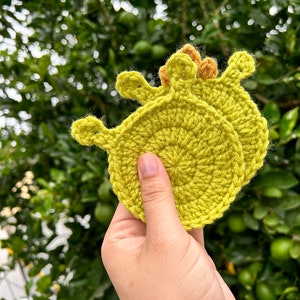 Crochet Shrek Coasters / Shrek Coasters / Shrek - Etsy