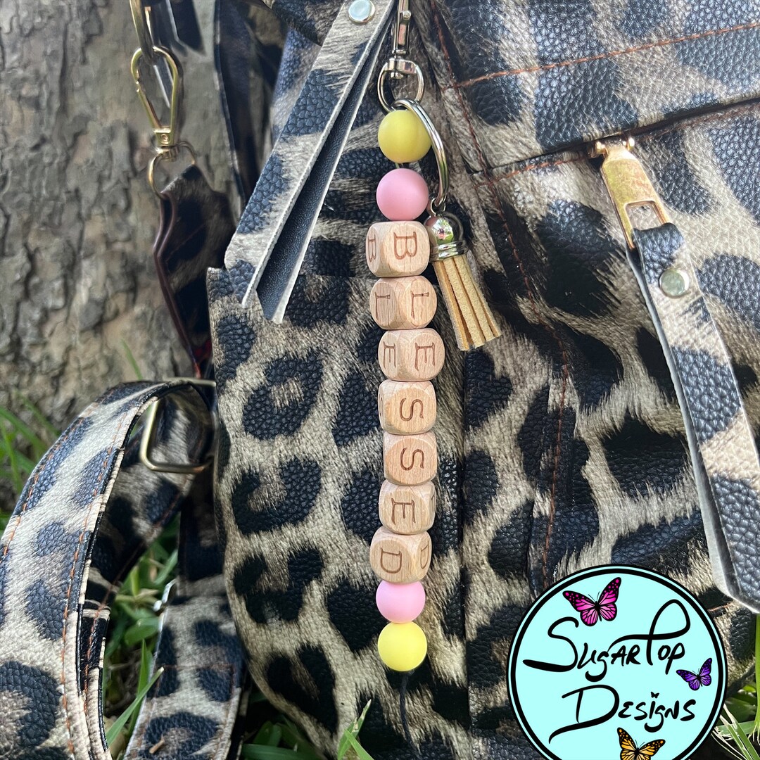 Beaded Keychain, Blessed Keychain, Silicone Bead Keychain, Affordable ...