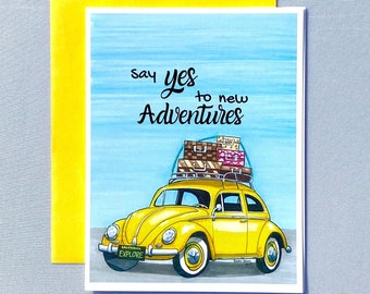 Car Greeting Card | Etsy