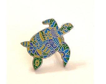 Turtle Enamel Pin | Etsy
