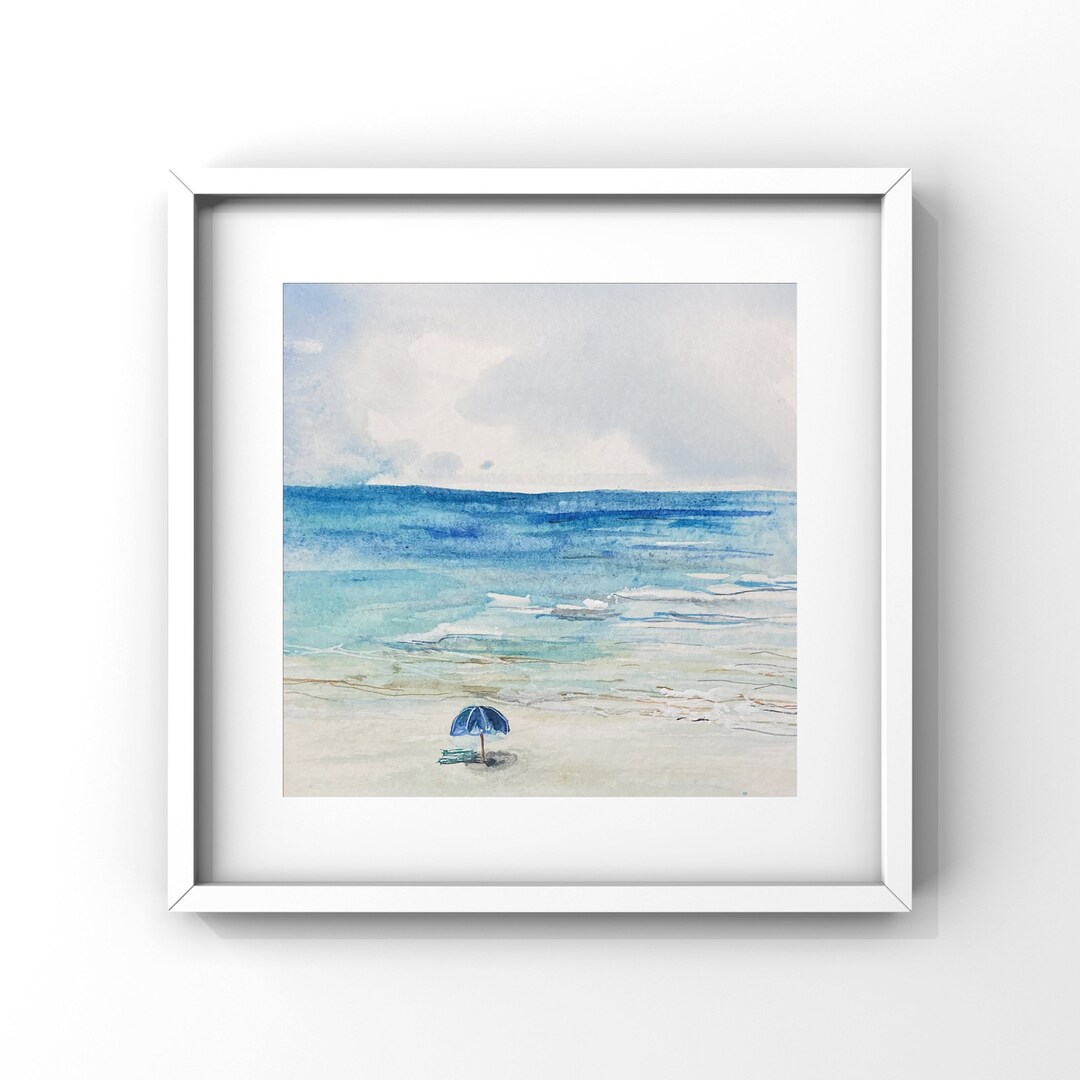 Seaside, Florida Beach Study III, Gulf of Mexico, 4x4 Giclee Print of ...