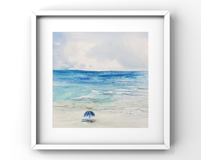 Seaside, Florida Beach Study III, Gulf of Mexico, 4x4 Giclee Print of ...