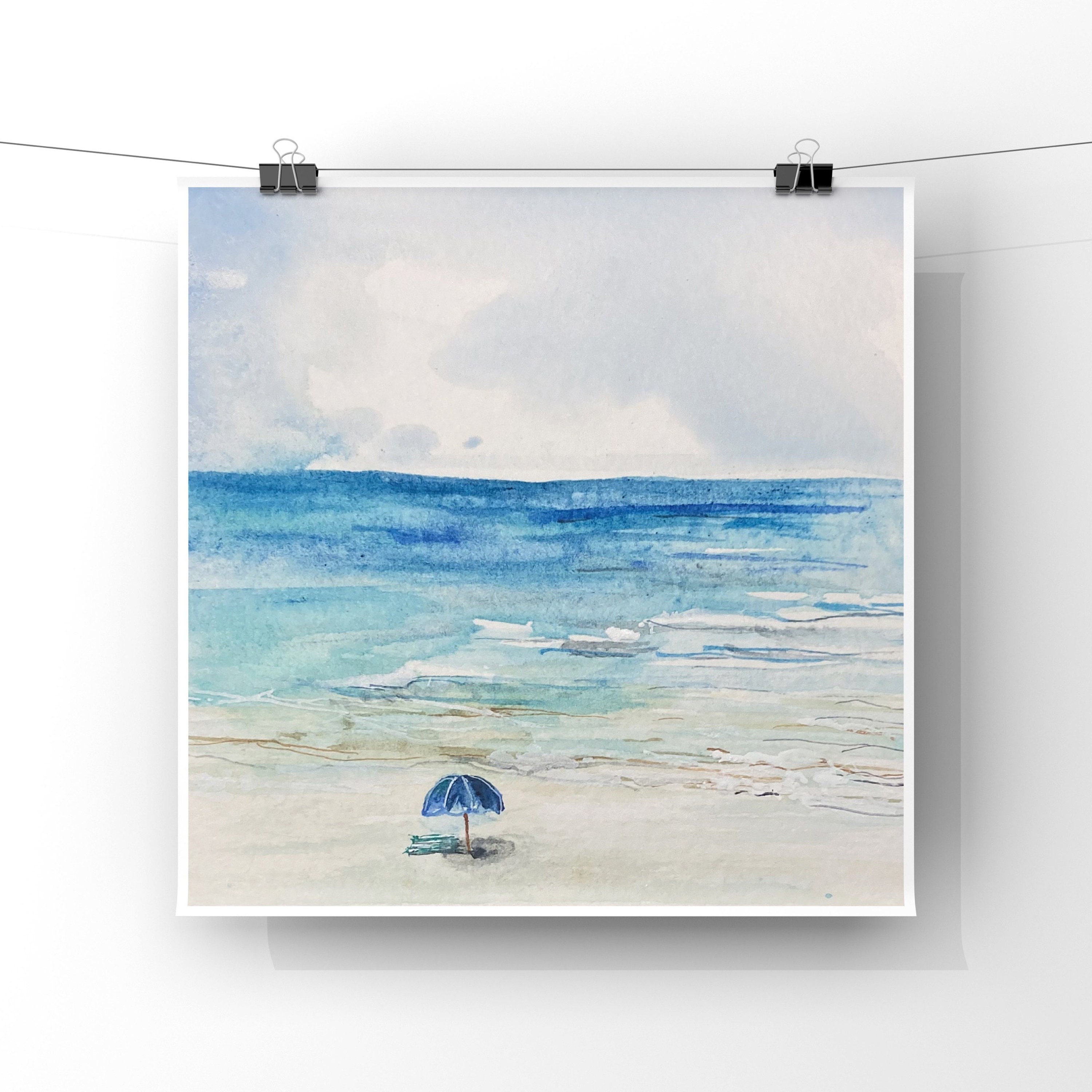 Seaside, Florida Beach Study III, Gulf of Mexico, 4x4 Giclee Print of ...