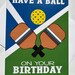 Birthday Card: "have a Ball" Pickleball Greeting - Etsy