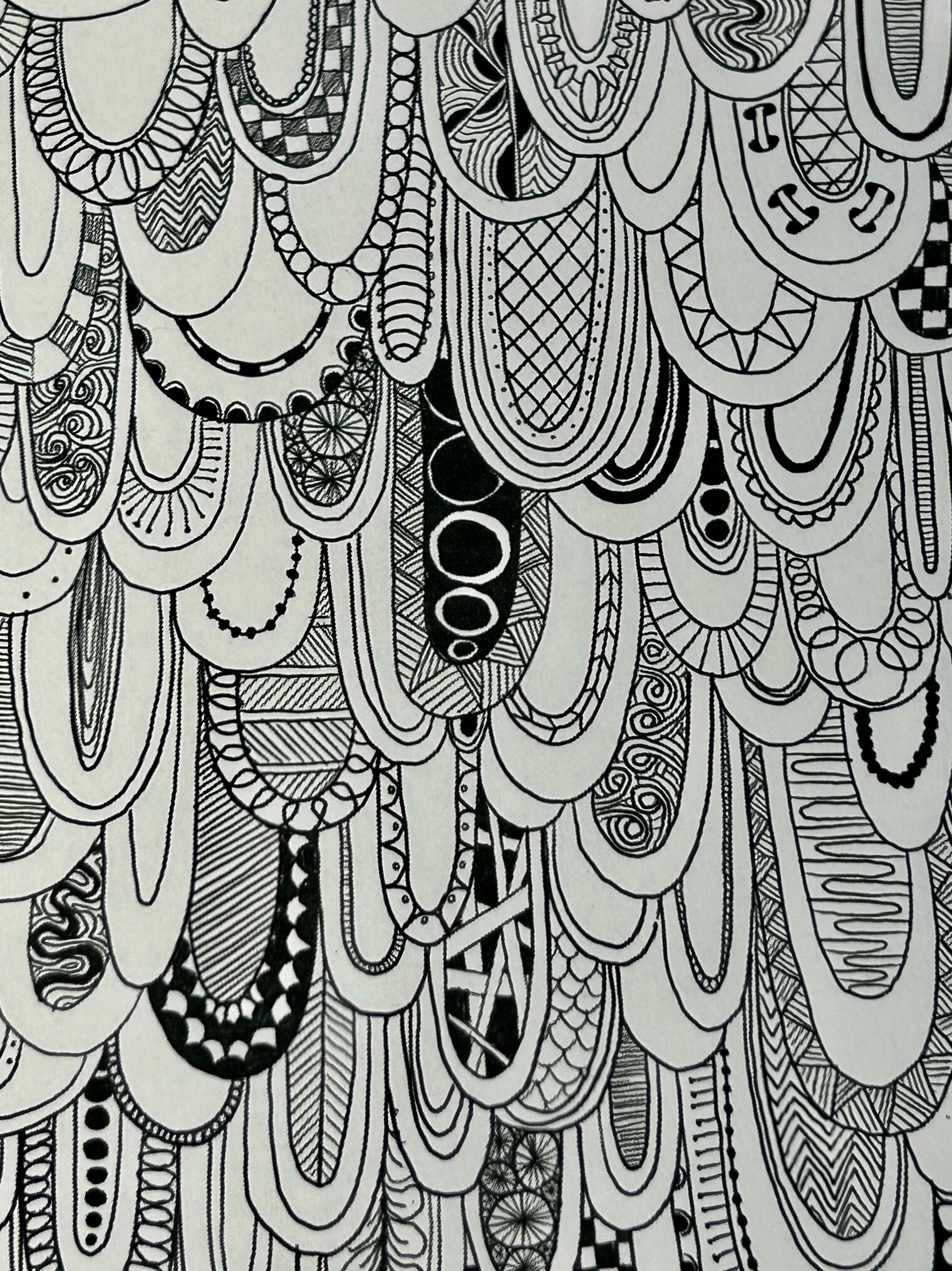 Zentangle Drip Magnet 4x6 - Etsy