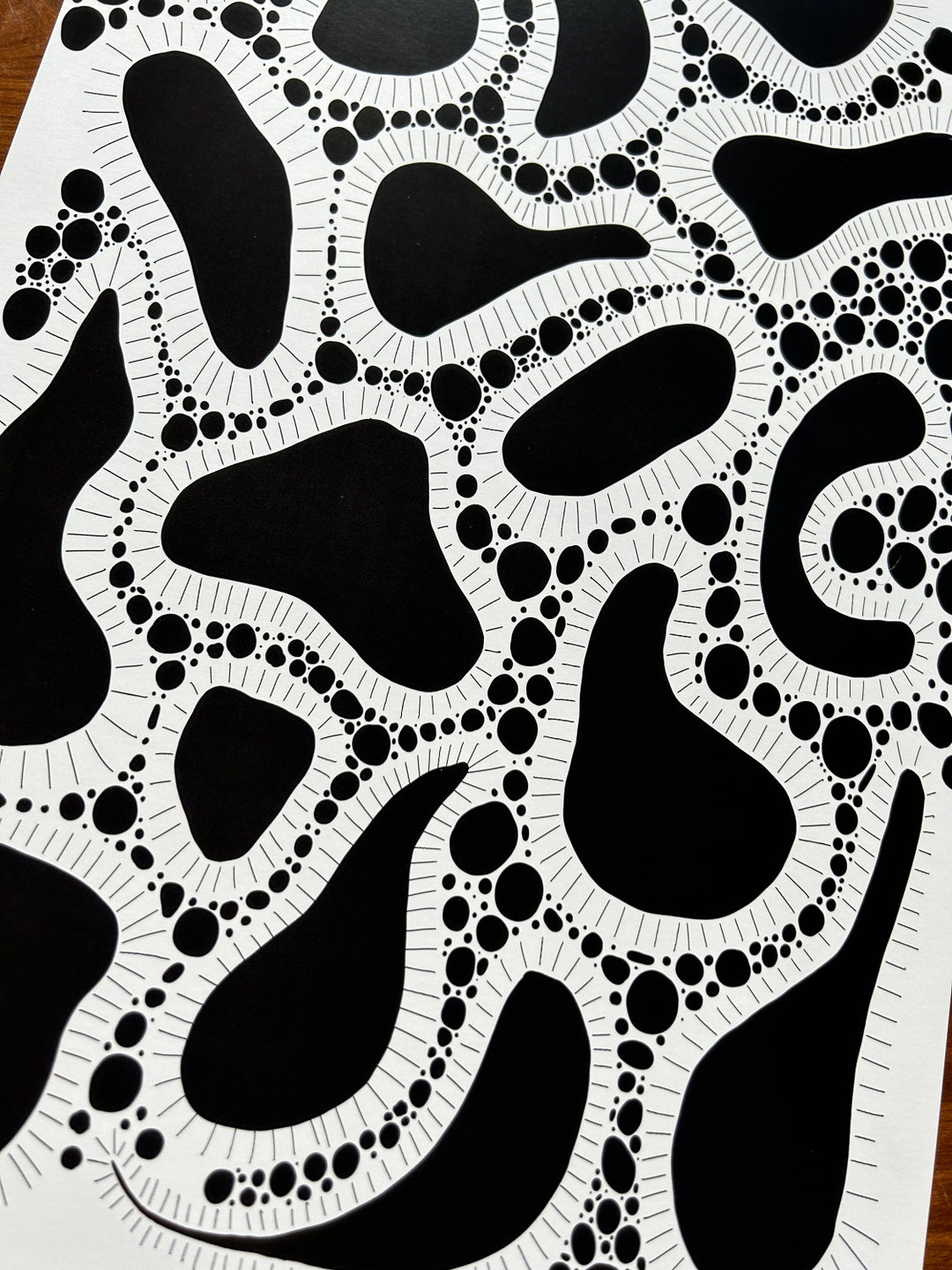 Zentangle Blobs 12x18 Poster - Etsy