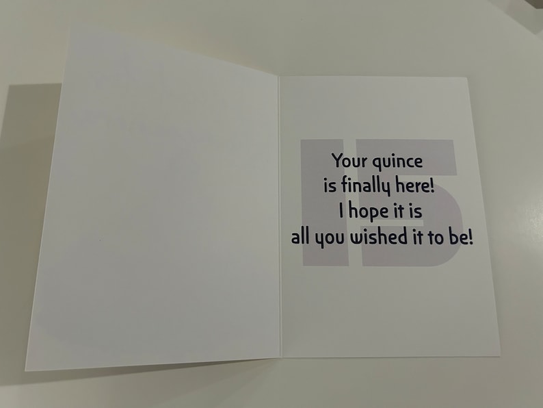 Felicidades Quinceanera Card 5x7 - Etsy