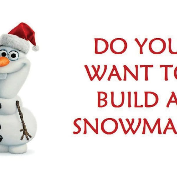 Do You Want to Build a Snowman - Etsy UK