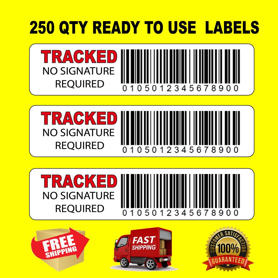 FAKE Tracked Mail Bar Code Postage Rectangle Stickers Cut - Etsy