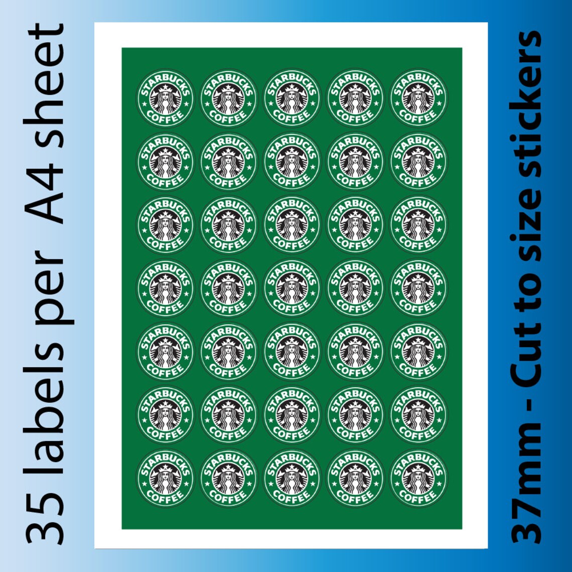 300X Starbucks Stickers Decoration Fun Kids Adults Coffee Café Drink ...