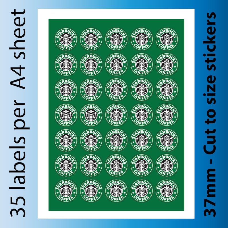 300X Starbucks Stickers Decoration Fun Kids Adults Coffee Café Drink ...