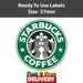 300X Starbucks Stickers Decoration Fun Kids Adults Coffee Café Drink ...