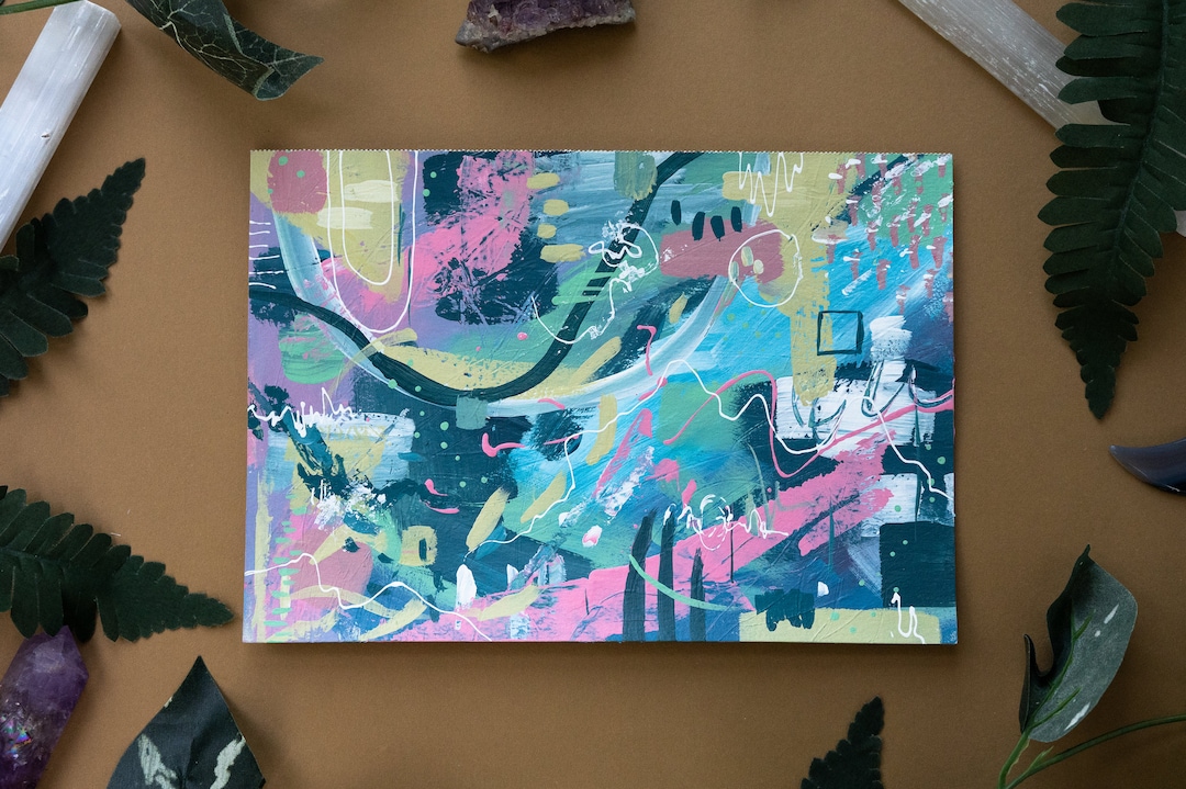 Vibin' in the 90s | Abstract Art Inspired by the 90s | Fun Pop Art ...