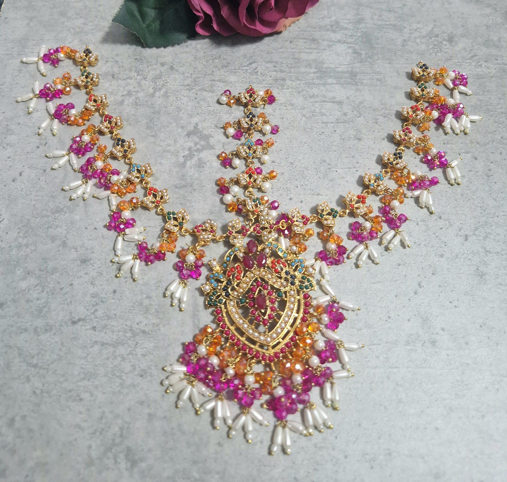 Nauratan Matha Patti Headpiece Hair Jewellery Accessories Multi Colour ...