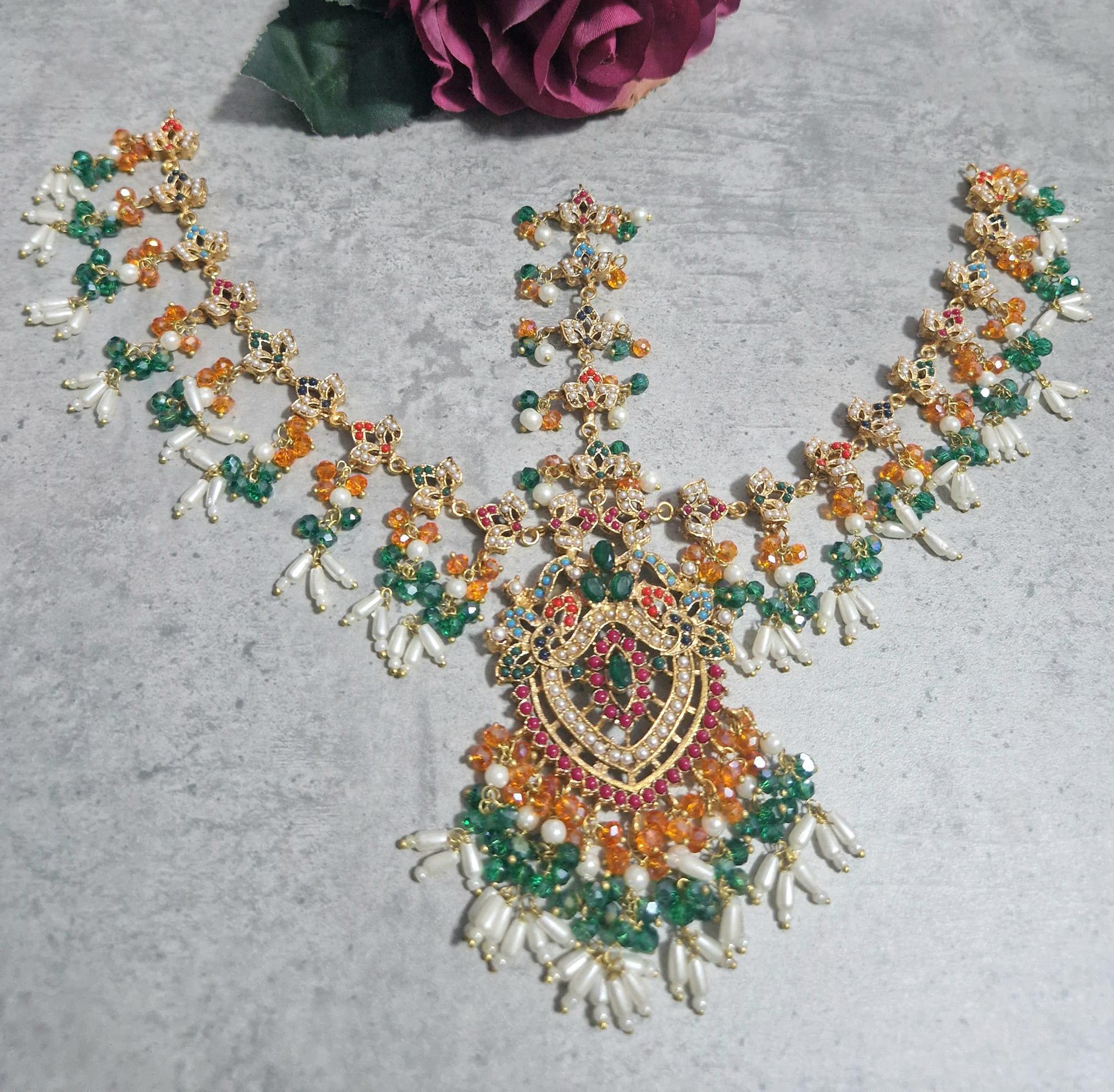 Nauratan Matha Patti Headpiece Hair Jewellery Accessories Multi Colour ...