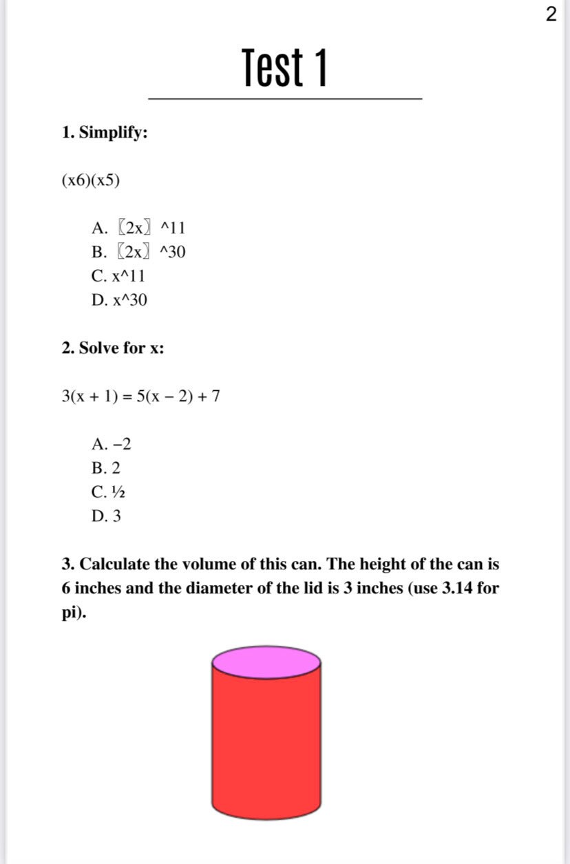 TASC Test Prep Math 6 Full Practice Exams - Etsy UK