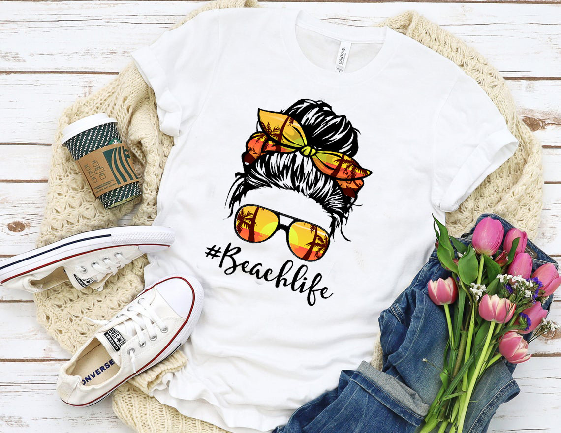 Beach Life Shirts, Beach Life Woman Shirt, Woman Beach Shirt, Beach ...