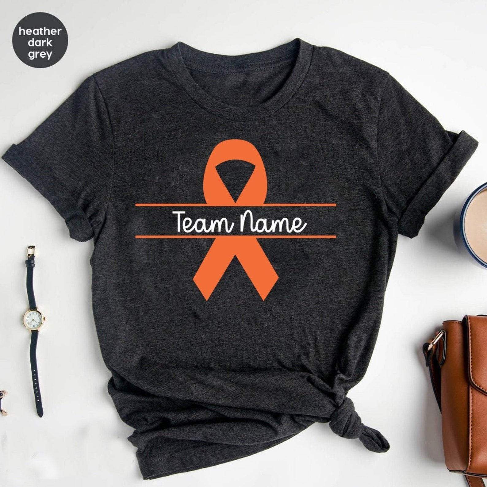 Leukemia, Kidney Cancer Shirt, Motivational Shirt, Orange Ribbon Shirt ...