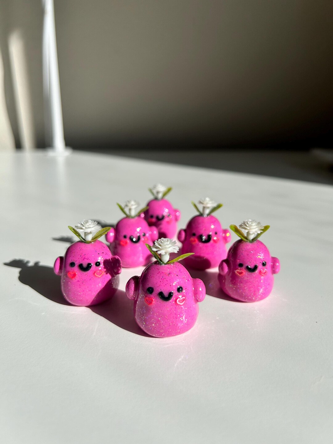 Clay Figurine, Handmade Clay Figurines,cute Clay Buddies, Desk Friends ...