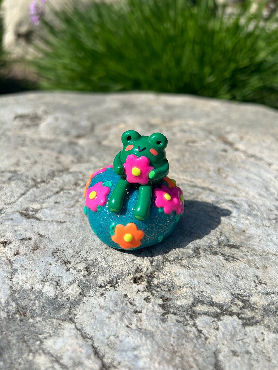 Frog Figurines Clay Figurines Clay Trinkets Frog Gifts Cute Gifts ...
