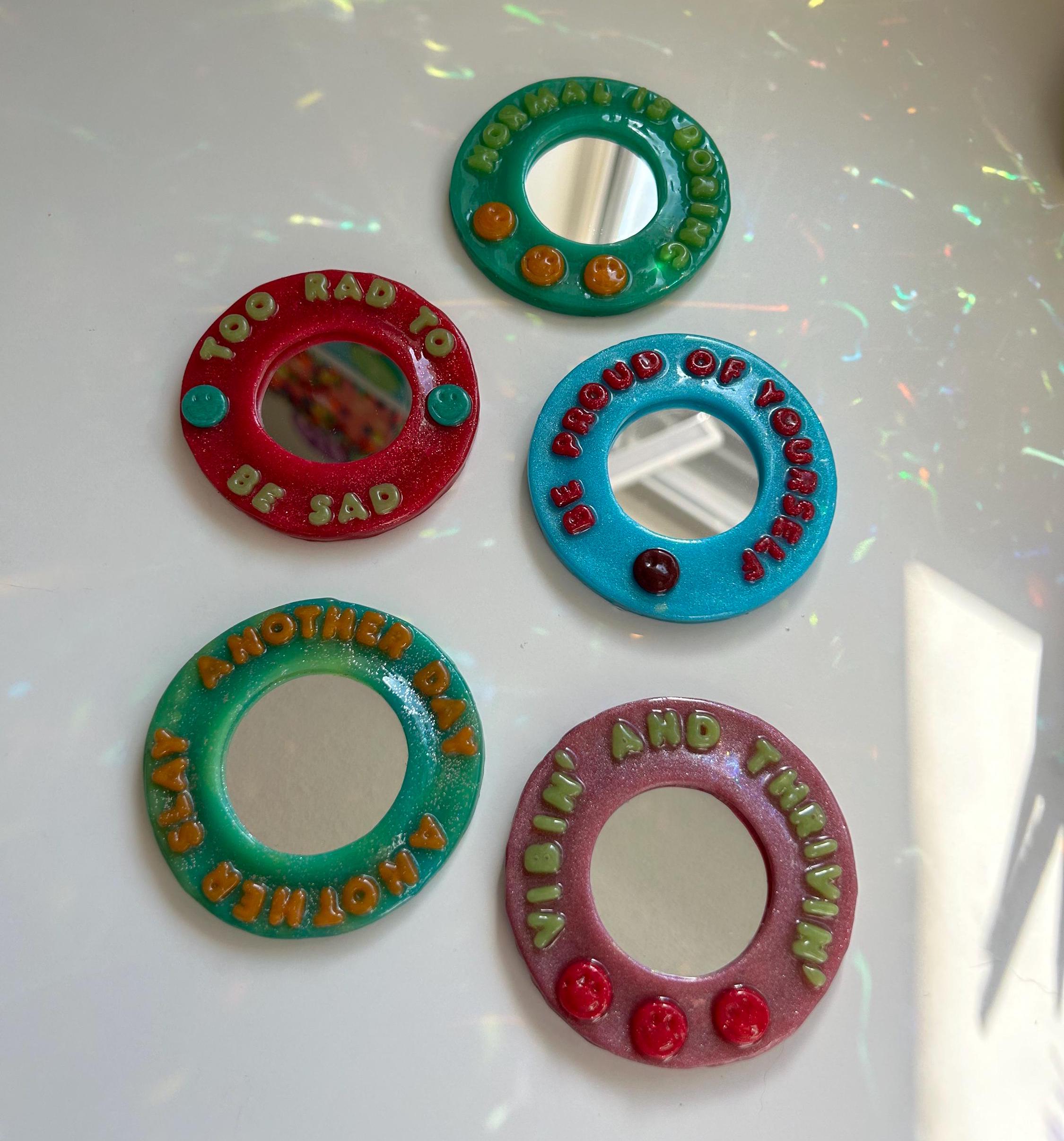 Mini Mirrors | Home Decor | Wall Decor |wall Mirror | Cute Mirror ...