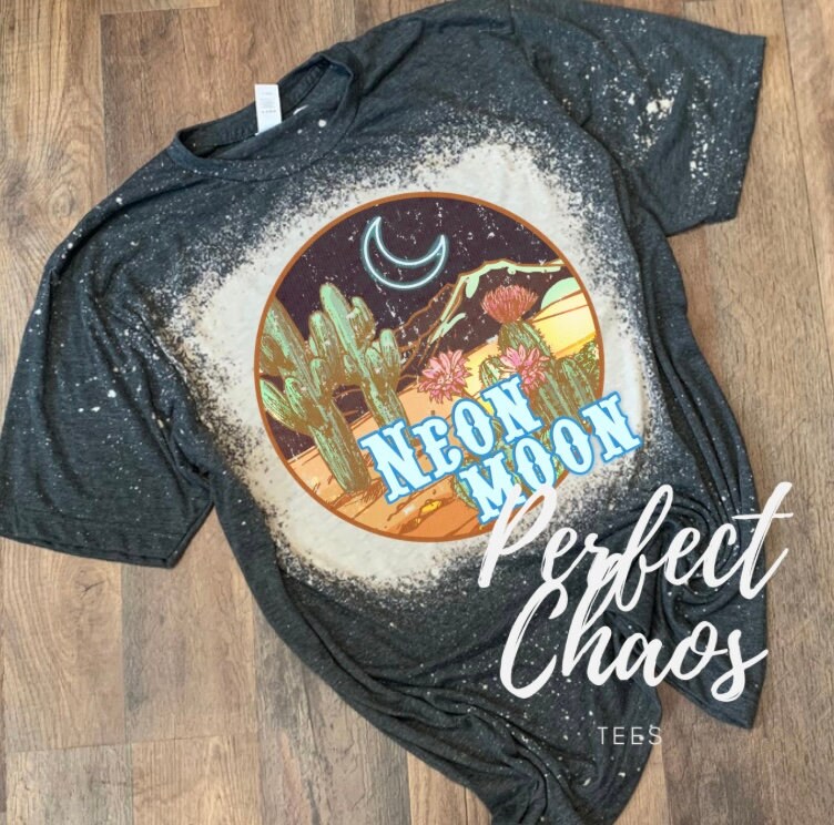 Neon moon T-shirt | Etsy