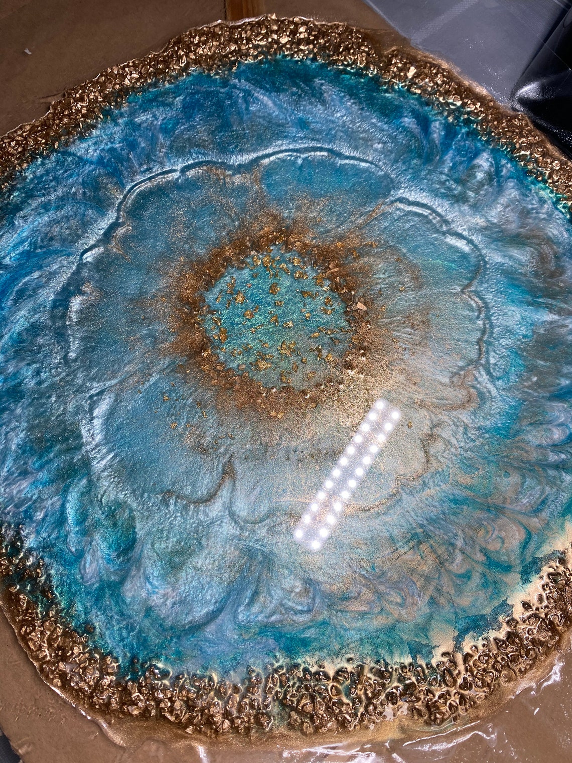 Special Hand made decorative Resin Tray/Fruit Platter/Serving | Etsy