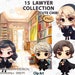 Happy Lawyer Chibi, Clipart PNG, Adorable Justice for Crafting PNG ...