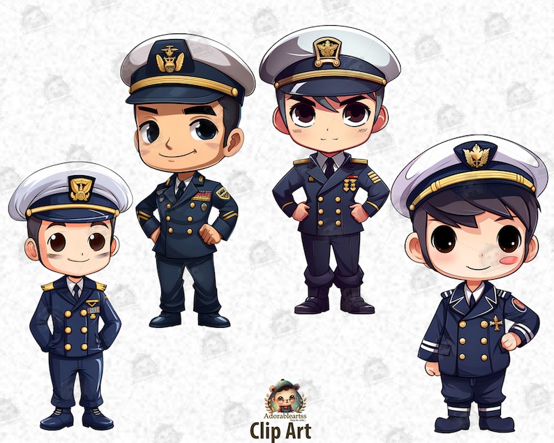 Marine Us Army Clipart, Chibi Boy Girl Marine Dress, Marine Corps Ships ...