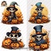 Halloween Skeleton Clipart Spooky Pumpkin Clipart Bundle, Watercolor ...