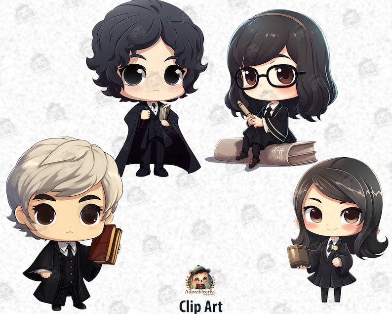 Happy Lawyer Chibi, Clipart PNG, Adorable Justice for Crafting PNG ...