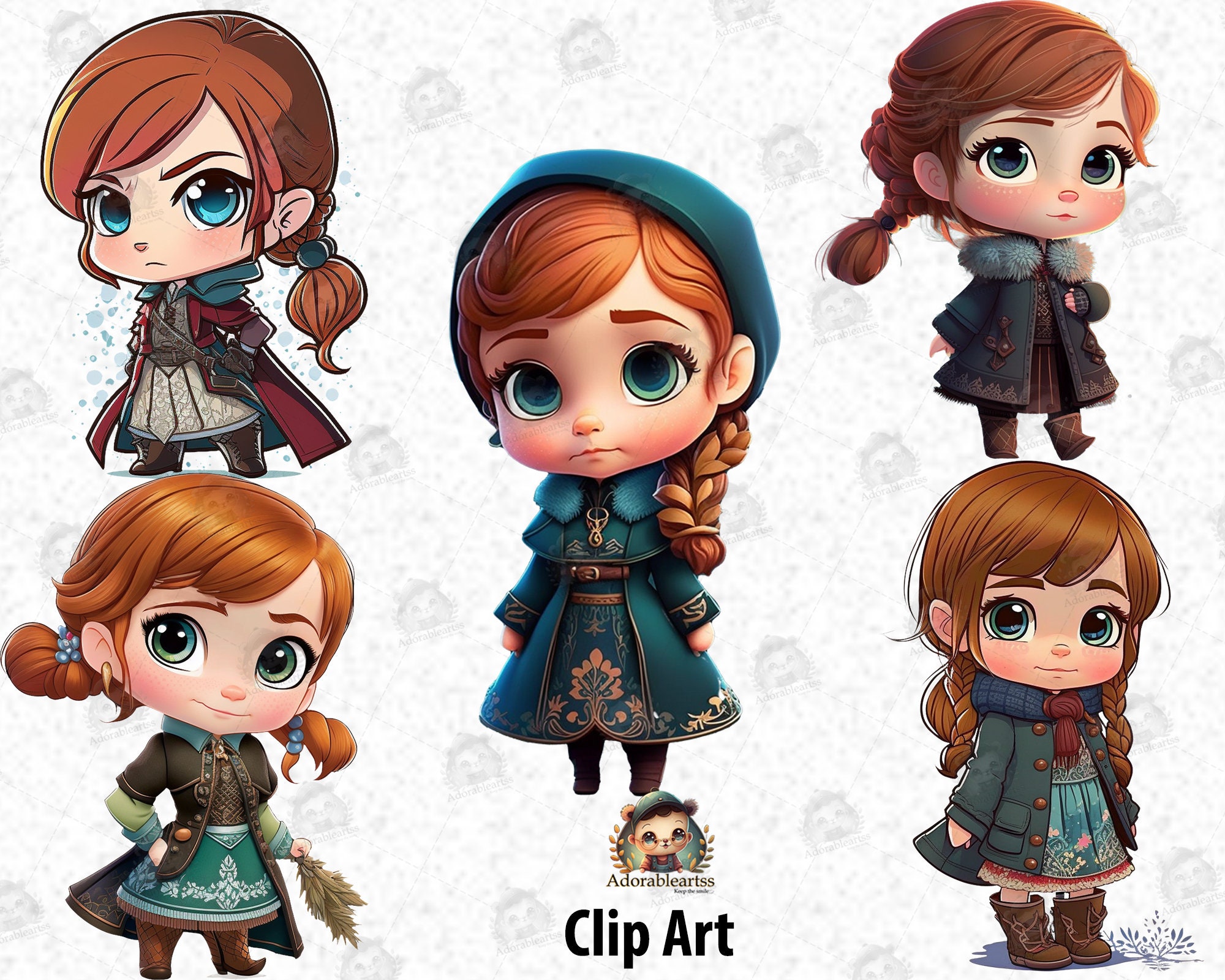 Chibi Frozen Anna