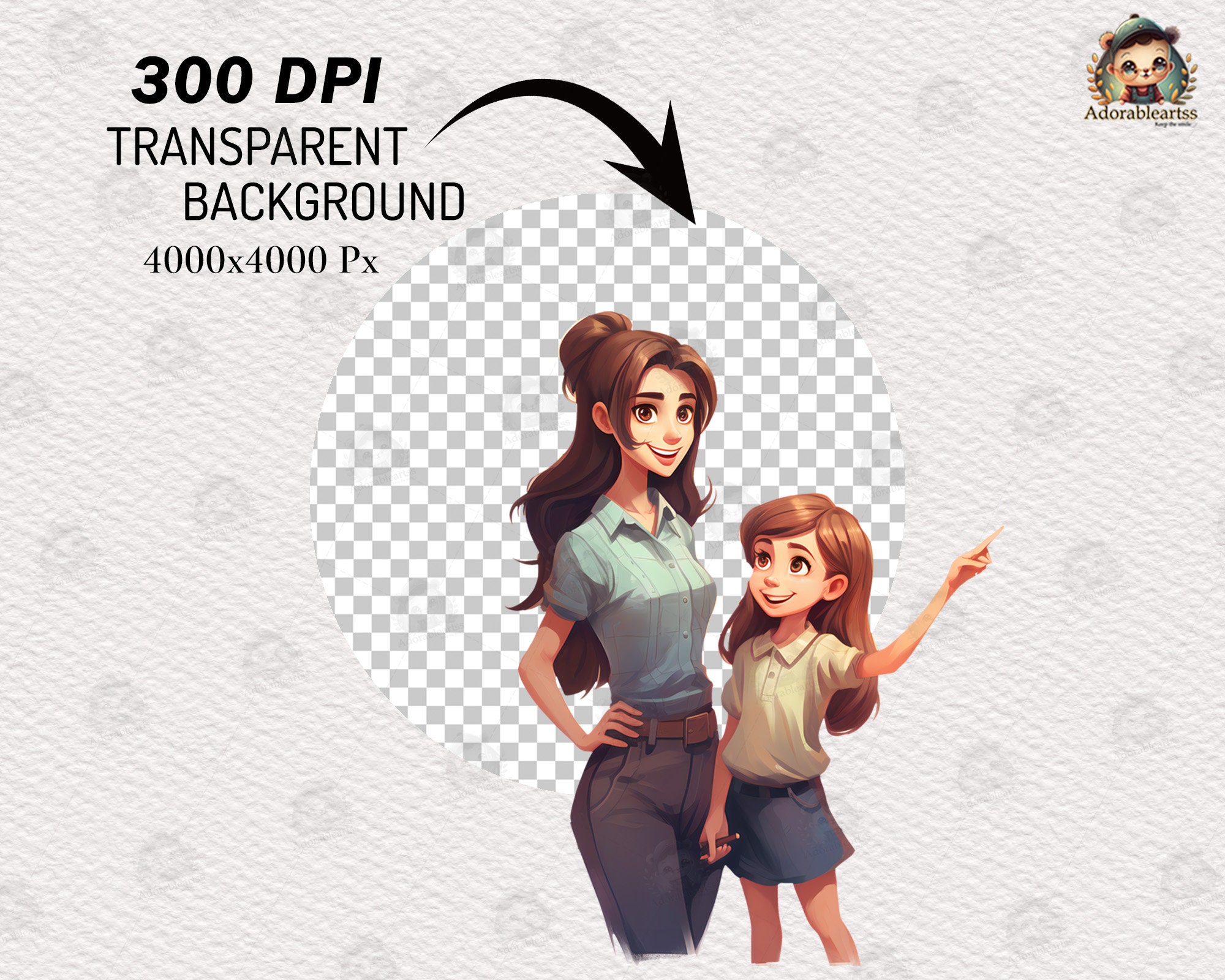 Cute Teacher Chibi Clipart Bundle Teaching and Girl Enjoy Chibi ...