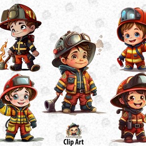 Firefighter Cute Chibi, Cute Fireman Boy Dress, Community Service ...