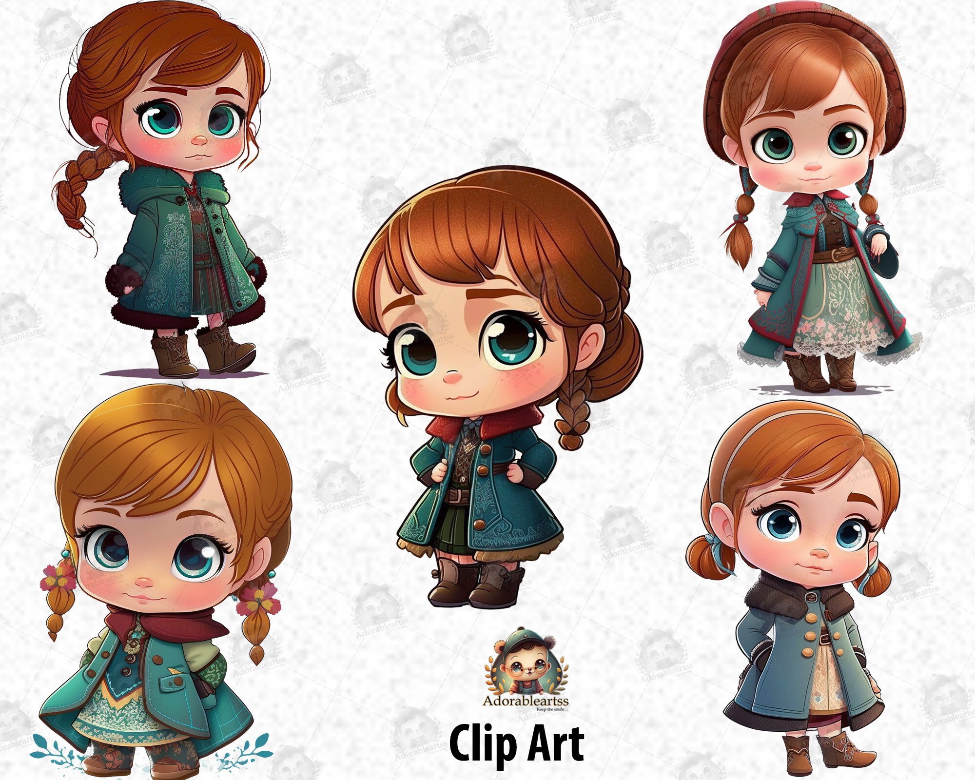 Chibi Frozen Characters