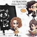 Cute Teacher Chibi Clipart Bundle Teaching Girl and Boy Chibi - Etsy