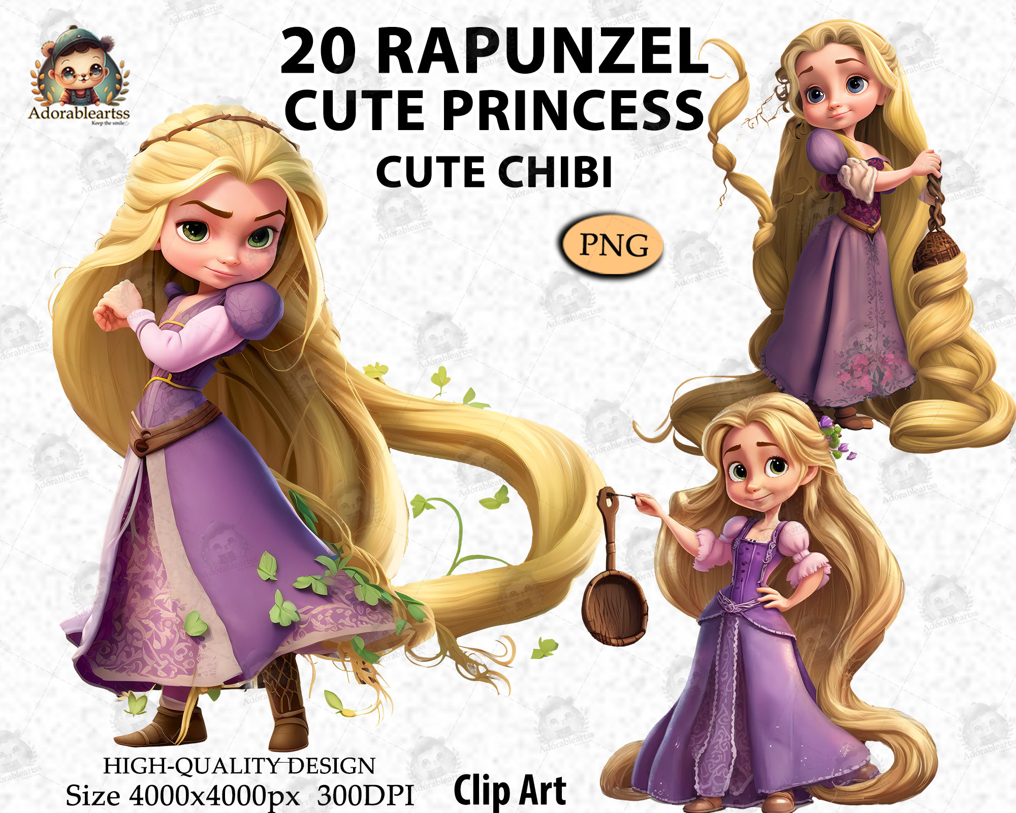 Chibi Princess Rapunzel