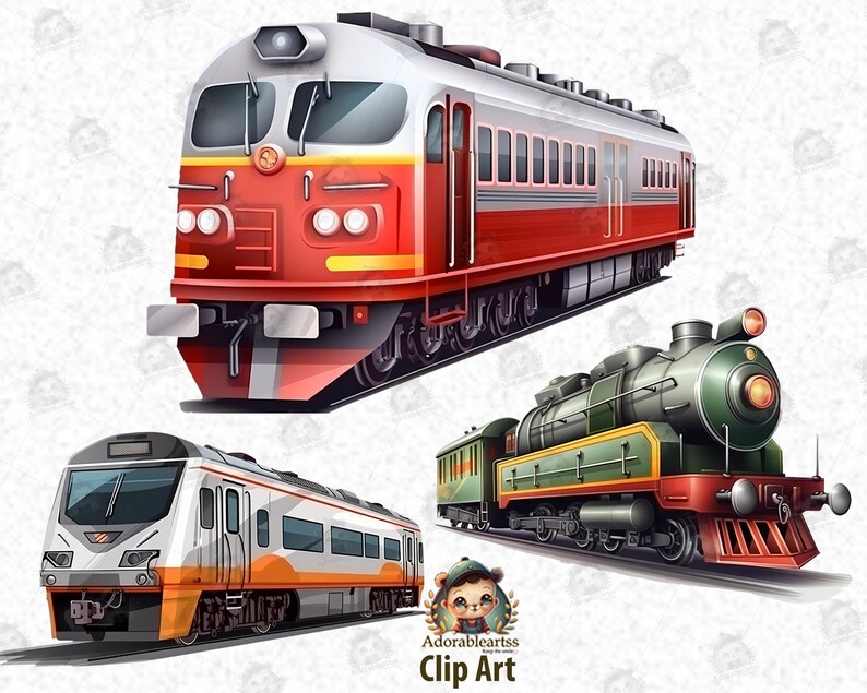 Train Master Chibi Clipart: High-resolution PNG (commercial Use) - Etsy