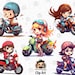 Motocycle Riding Girl, Riding Girl Chibi, Cute Chibi Happy Girl ...
