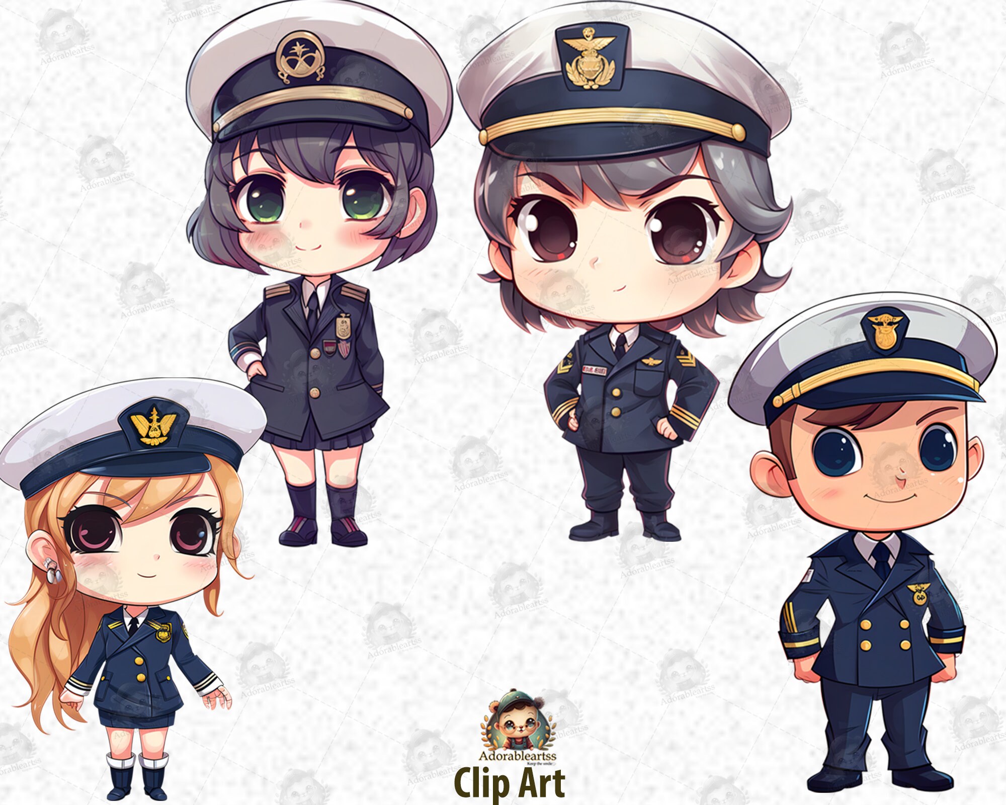 Marine Us Army Clipart, Chibi Boy Girl Marine Dress, Marine Corps Ships ...