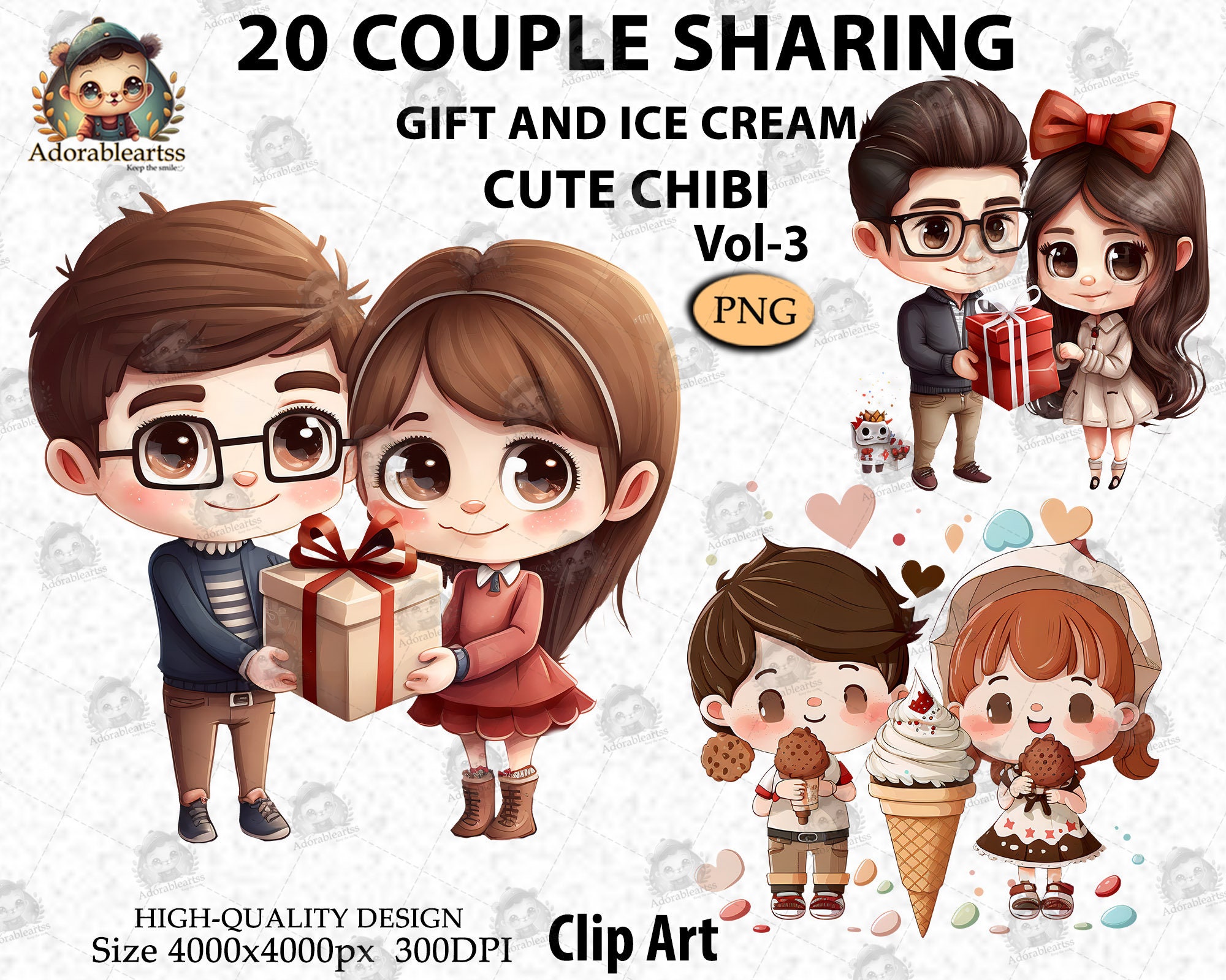 Chibi Couple Love